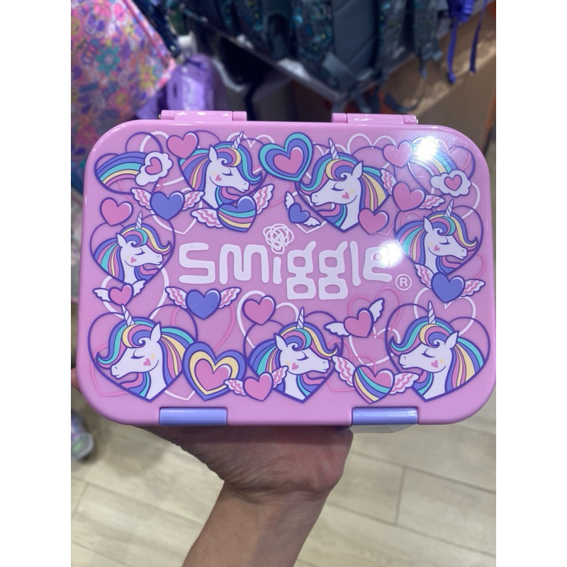 กล่องข้าวเด็ก Smiggle Bento box ยูนิคอร์น สีชมพู สีม่วง ขนาด เล็ก ของ ...