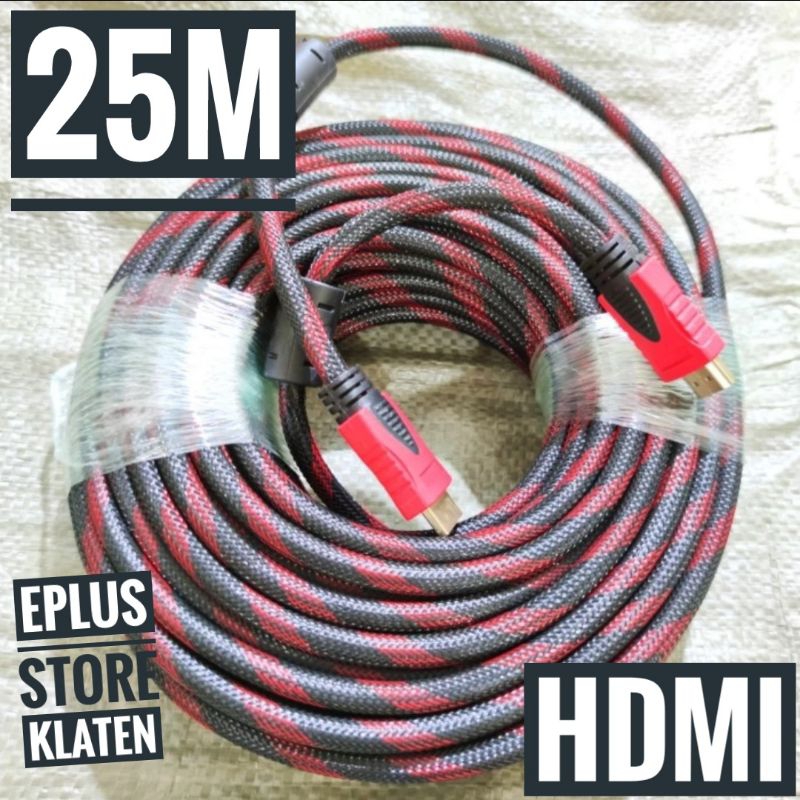สาย HDMI 25M FIBER HDMI TO HDMI 25 M 1080P V1.4 3D HD - K132 | Shopee ...