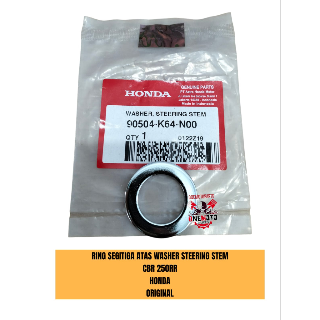 สเต็มแหวนสามเหลี่ยมด้านบน CBR 250RR HONDA ของแท้ 90504-K64-N00 | Shopee ...