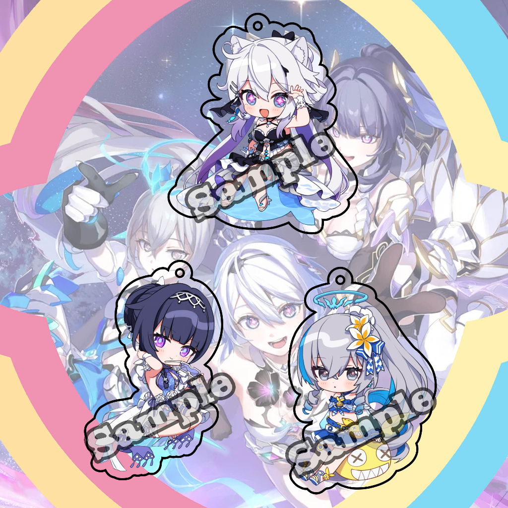 Gantungan พวงกุญแจ ลายอนิเมะ Honkai Impact Trio Herrschers Finality ...