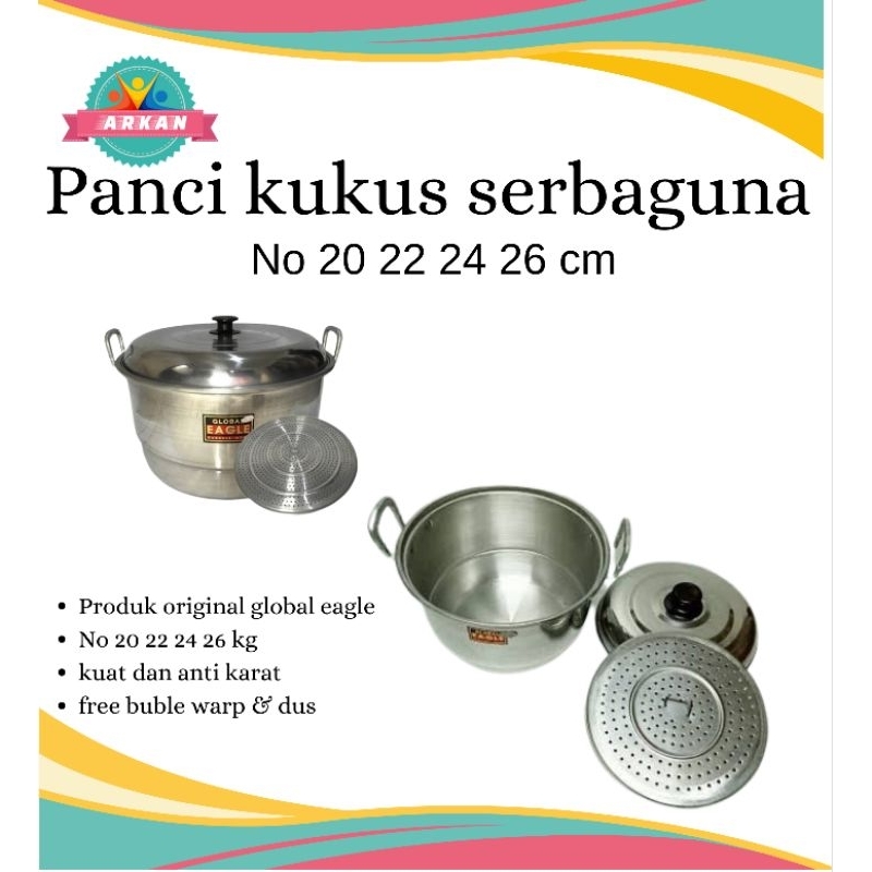 Langseng Global Eagle กระทะนึ่งอเนกประสงค์ 20 22 24 26 ซม | Shopee Thailand