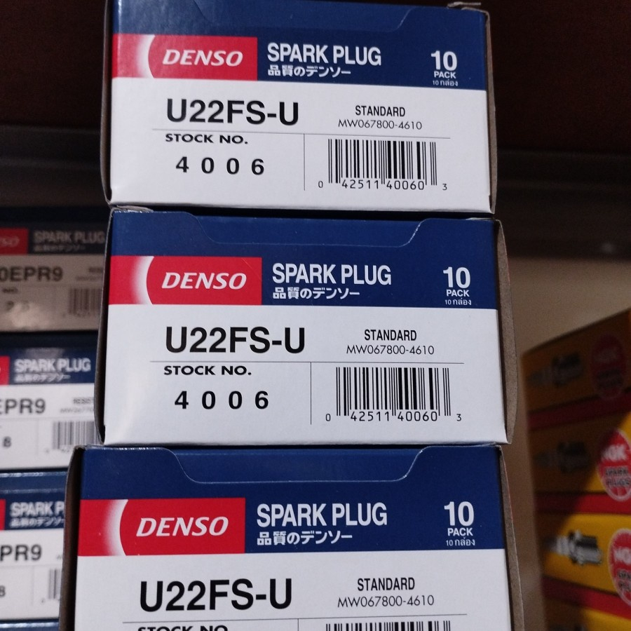 หัวเทียน Denso U22FS-U 1 BOX CONTAINS 10 ชิ้น สําหรับ mio, Grand, Supra ...