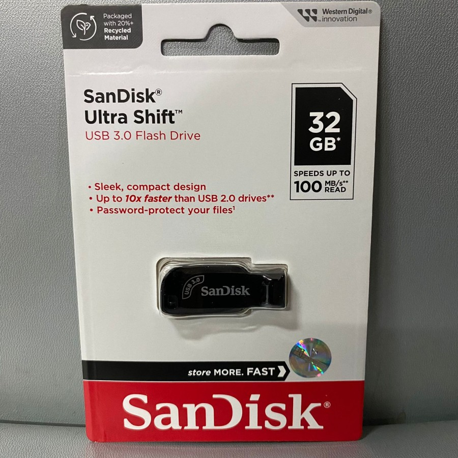 แฟลชไดรฟ์ 32gb Sandisk USB 3.0 Ultra Shift CZ410 | Shopee Thailand