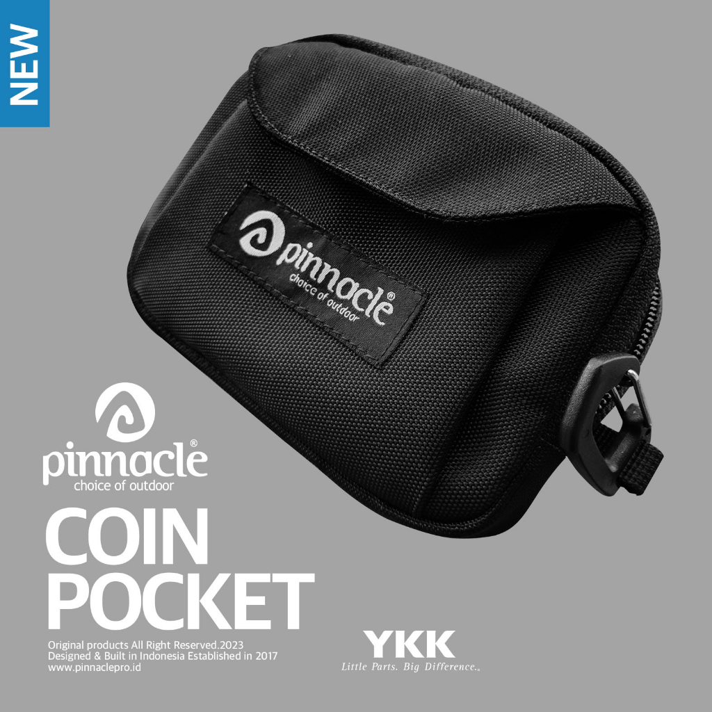 กระเป๋าใส่เหรียญอย่างเป็นทางการของ Pinnacle Pro - สีดํา | Shopee Thailand
