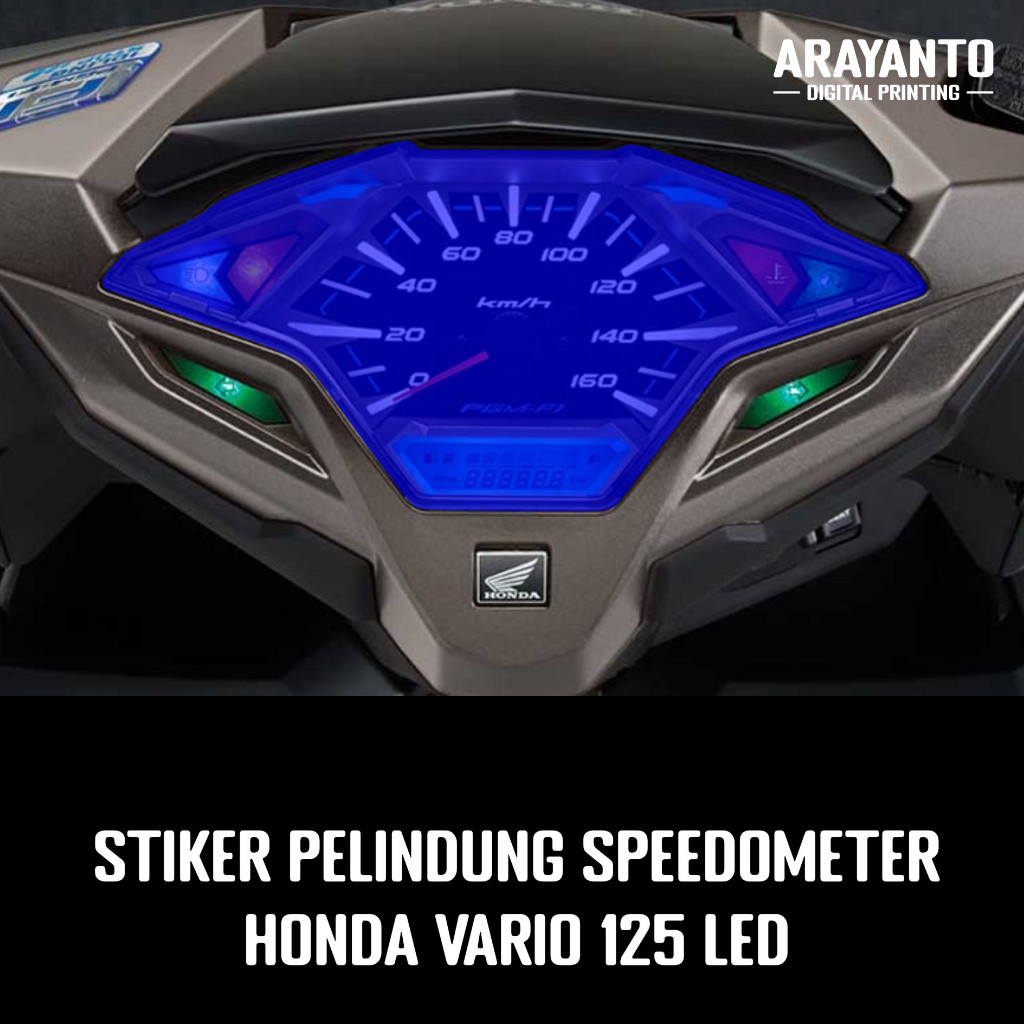 Honda Vario 125 LED 2016-2018 สติ๊กเกอร์กันรอย Speedometer สีโปร่งใส ...