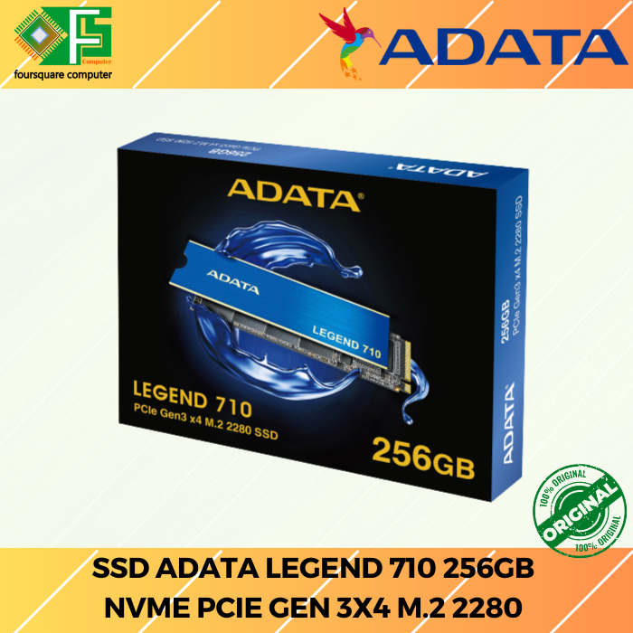 Ssd M.2 NVMe Adata LEGEND 710 256GB PCIe Gen 3x4 2280 | Shopee Thailand
