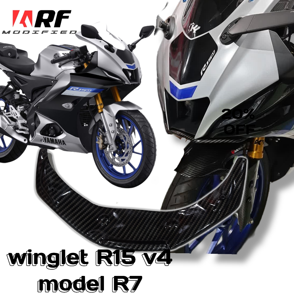 Winglet R15M R15 V4 เชื่อมต่อรุ่น ala Yamaha R7 | Shopee Thailand