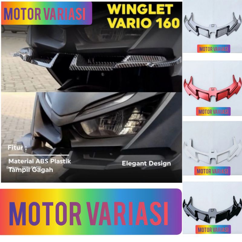 Winglet Vario 160 คาร์บอน Premuim Wingled Vario 160 Click 160 | Shopee ...