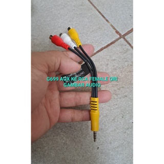 G699 Aux RCA หญิง ORI IMAGE เสียง EXTENSION CONNECTION 3.5 มม.วิดีโอ KONETOR JACK TV ORIGINAL ...
