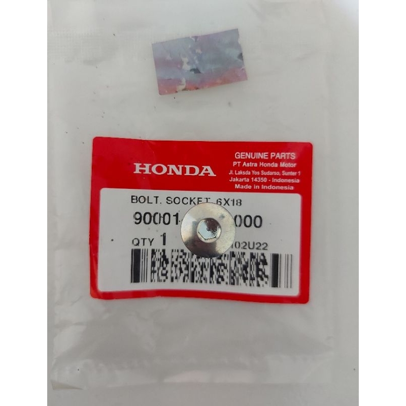 Bolt (Bolt Socket 6x18) – BeAT FI eSP, PCX, Vario 125 FI eSP, ใบมีด ...