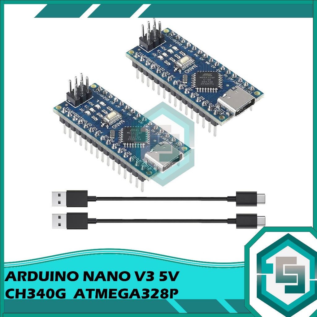 Arduino NANO V3 5V CH340G ATMEGA328P บอร์ด TYPE-C | Shopee Thailand