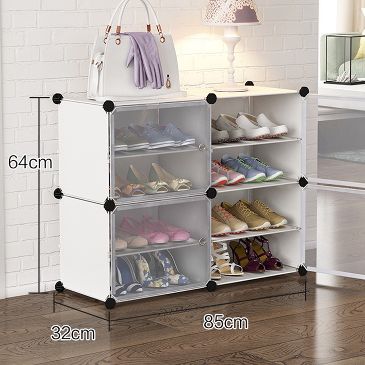 กล่องเก็บรองเท้า แบบพับได้ ป้องกันฝุ่น อเนกประสงค์ แบบพกพา สีโปร่งใส ...