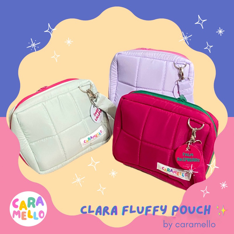 Caramello - Clara Fluffy Pouch with Compartment | Shopee Thailand