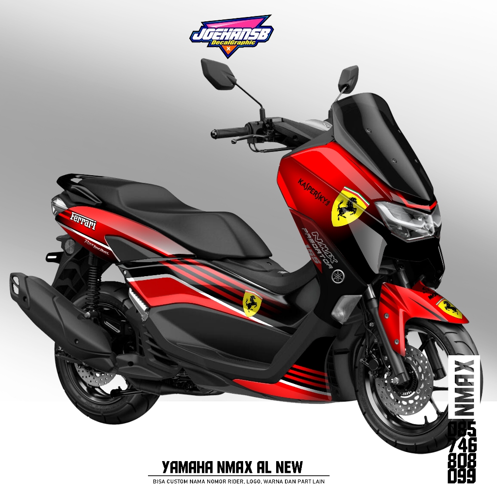 Custom Nmax Full Body Decal 2024 Nmax Motorcycle Striping Variations ...