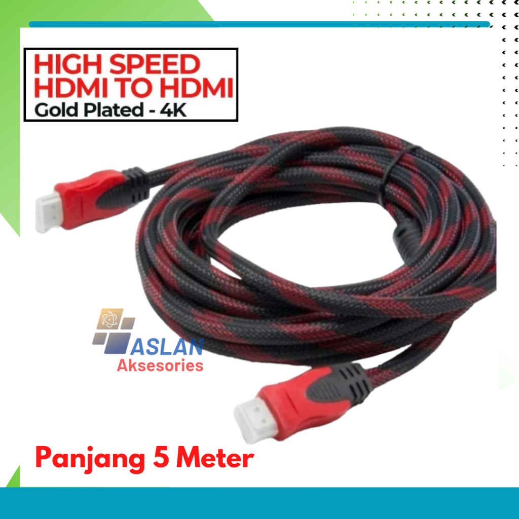 5M สาย HDMI HDMI to HDMI NET FIBER 5 M 1080P คุณภาพสูงสาย HDMI to HDMI ...