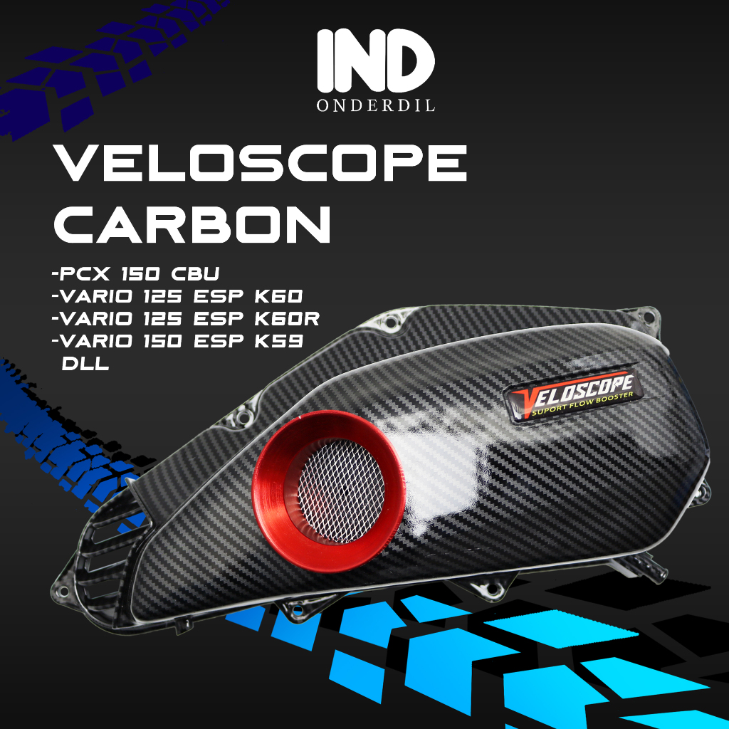 IND ชิ้นส่วนฝาปิดกล่องกรอง Veloscope Carbon PCX 150 เก่า 2012-2014 ...
