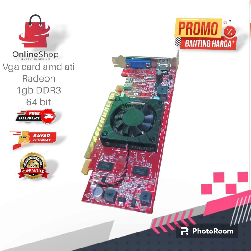 การ์ด Vga 1gb DDR3 64 bit Amd Ati Radeon ของแท้ | Shopee Thailand