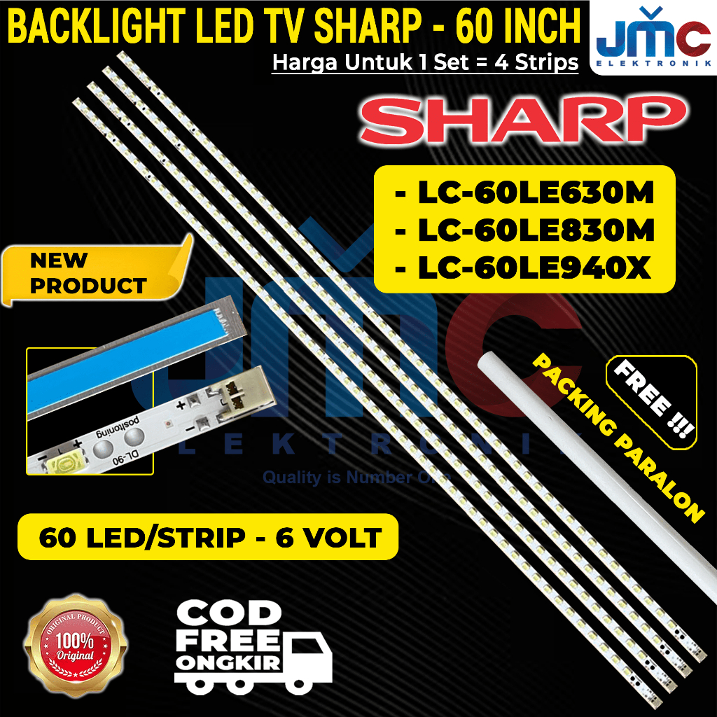Sharp TV Backlight 60 นิ้ว LC-60LE630M LC-60LE830M LC-60LE940X | Shopee ...