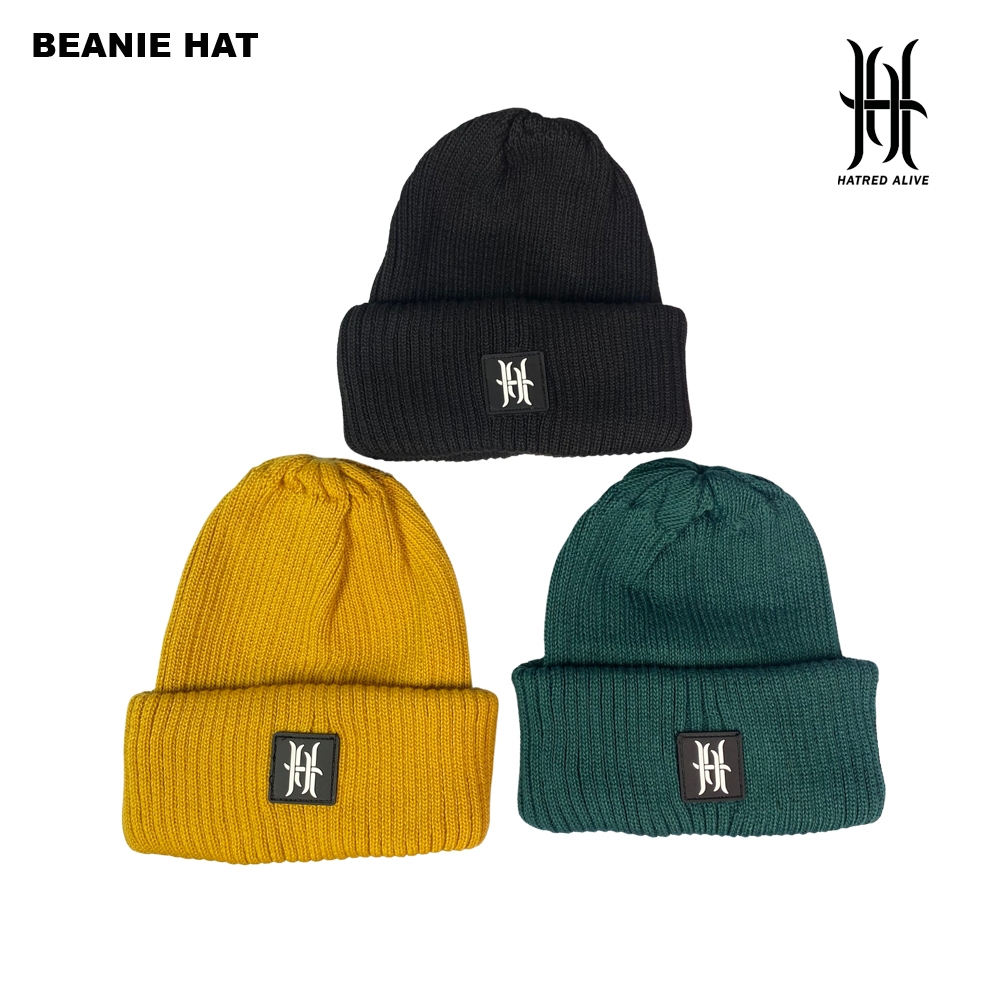 Hatred Alive Beanie หมวกสั้น Kuplk Ciput วัสดุผ้าฝ้ายอะคริลิคป้ายโลโก้ ...