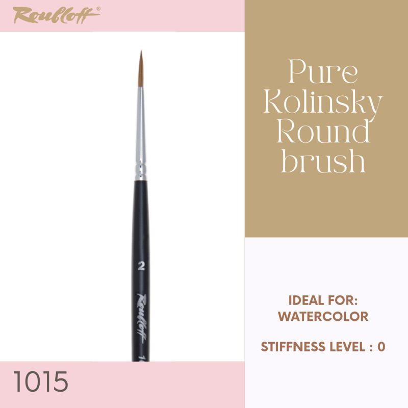 Kolinsky Pure Round Brush 1015 Roucbloff Brush | Shopee Thailand