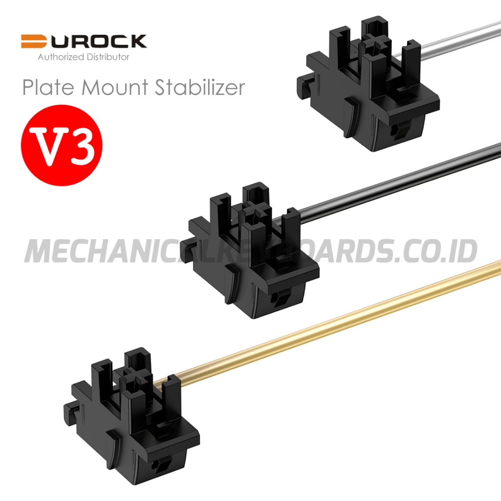 DUROCK V3 Black Plate Mount Keyboard Stabilizer Set | Shopee Thailand