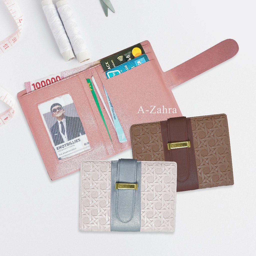 A-zahra 091 WOVEN COMBINATION GOAL WALLET / MINI WALLET / CARD WALLET ...
