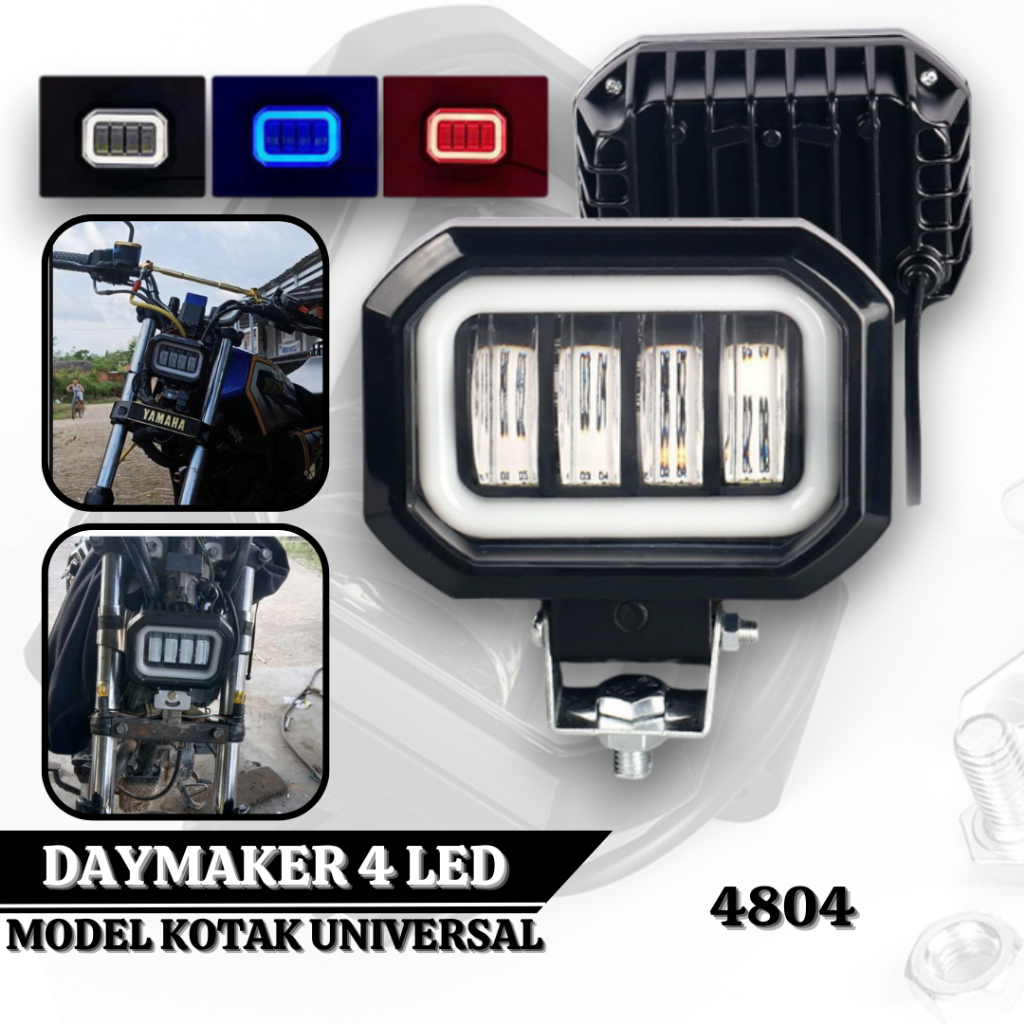 Mata 4led Spotlight 6D 4d Led Daymaker Light เลนส์ Daymaker ไฟหน้ากล่อง CWL CREE Universal รถ ...