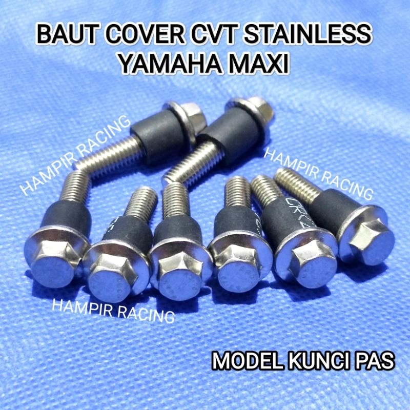 Cvt AEROX NMAX LEXI XMAX COVER Bolt CVT YAMAHA STAINLESS ORIGINAL 304 ...