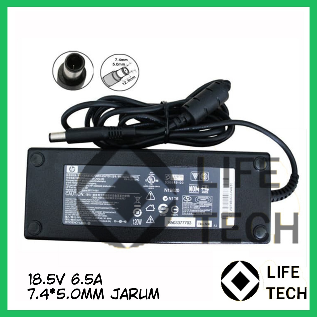 อะแดปเตอร์ Hp-COMPAQ 18.5V 6.5A (7.4*5.0mm) 120W/PA-112 Hp Envy 15, Envy 15-1000 Series | Shopee ...