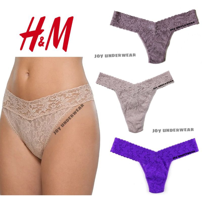 กางเกงชั้นใน G-STRING/THONG H&M LACE BRANDED EXPORT | Shopee Thailand