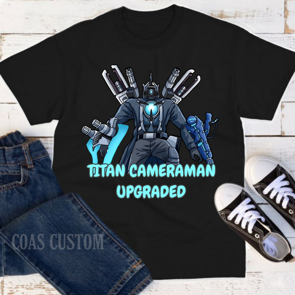 Titan CAMERAMAN เสื้อยืดเด็ก UPGRADE TOILET SKIBIDI | Shopee Thailand