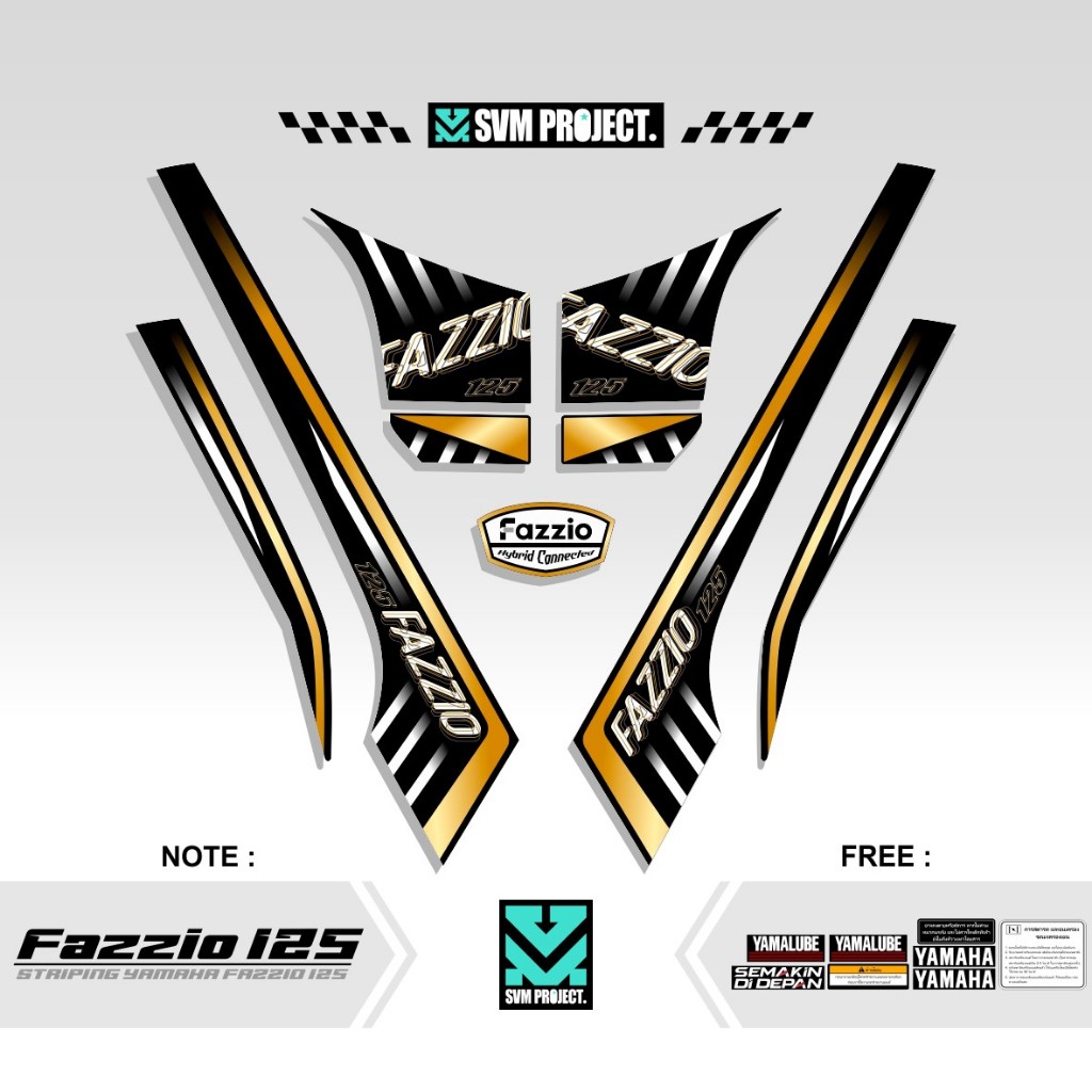 Fazzio STRIPING/FAZZIO STICKER/MOTIF 7/FAZIO/125/FAZZIO STICKER/STIPING ...