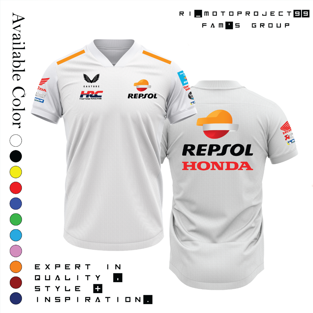 เสื ้ อยืด Jersey Dryfit Repsol Honda Team MotoGP 2024 Series คุณภาพดี ...