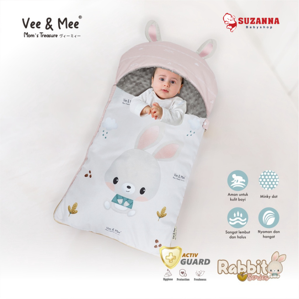 Vee And Mee VMS3100 ถุงนอน Rabbit Series - ผ้าห่มเด็ก | Shopee Thailand