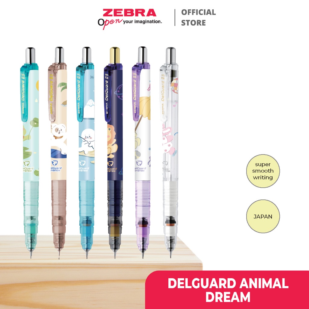 ดินสอกด Zebra Delguard Animal Series ดินสอกด 0.5 มม. Limited Edition ...