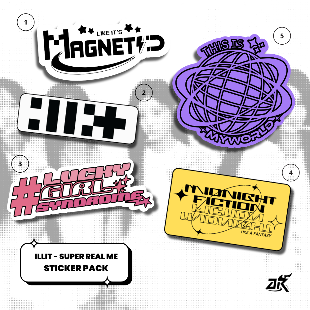 Illit STICKER แพ็ค SUPER REALME - kpop STICKER แพ็ค | Shopee Thailand