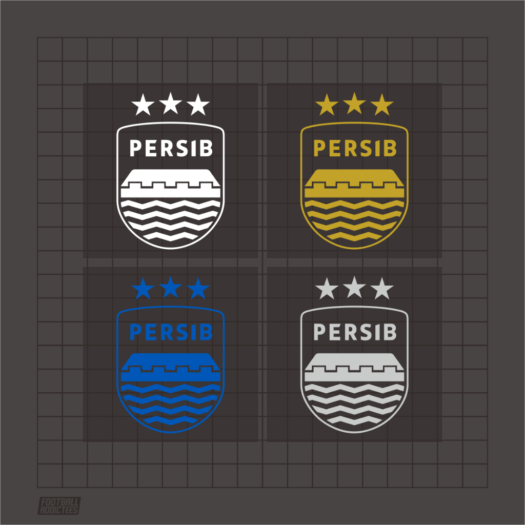 สติ๊กเกอร์ตัด Ball Persib Logo 3 Stars Persib Champion (9Cm x 6cm ...