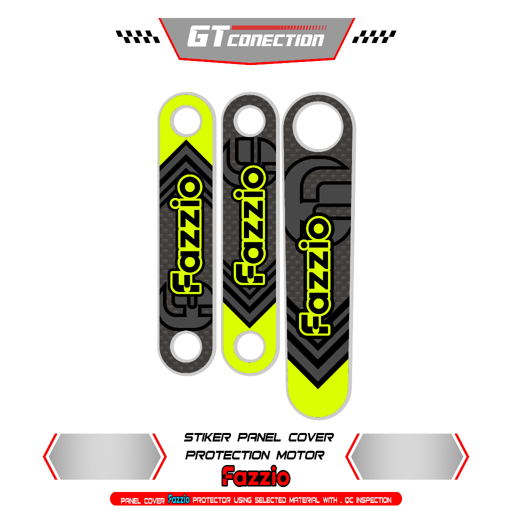 Fazzio MOTORCYCLE COVER PANEL นูน RESIN STICKER FAZZIO สติกเกอร์นูน ...