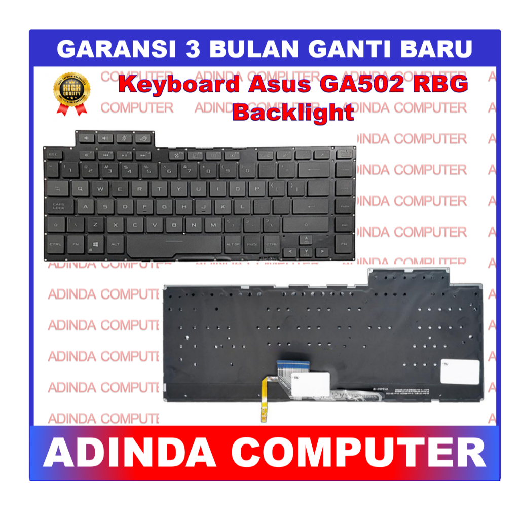 Asus ROG Zephyrus GA502 GX502 GA502D GA502DU GA502G RGB คีย์บอร์ดแบ็ค ...
