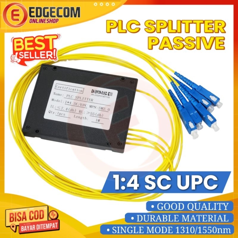 Plc Passive Splitter 1:4 UPC Passive PLC Splitter 1x4 UPC ไฟเบอร์ออปติก ...