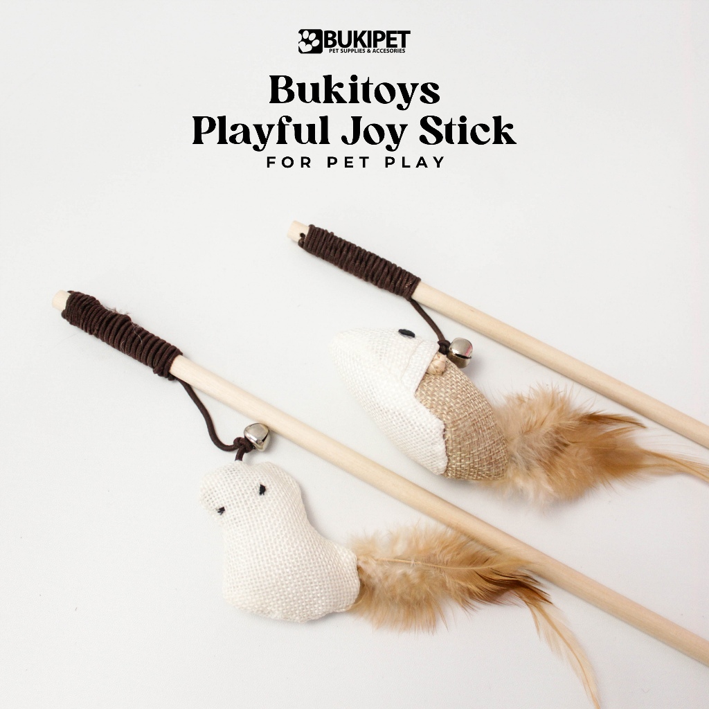 Cat Stick Interactive Toy - จอยสติ๊ก Buki Playful | Shopee Thailand