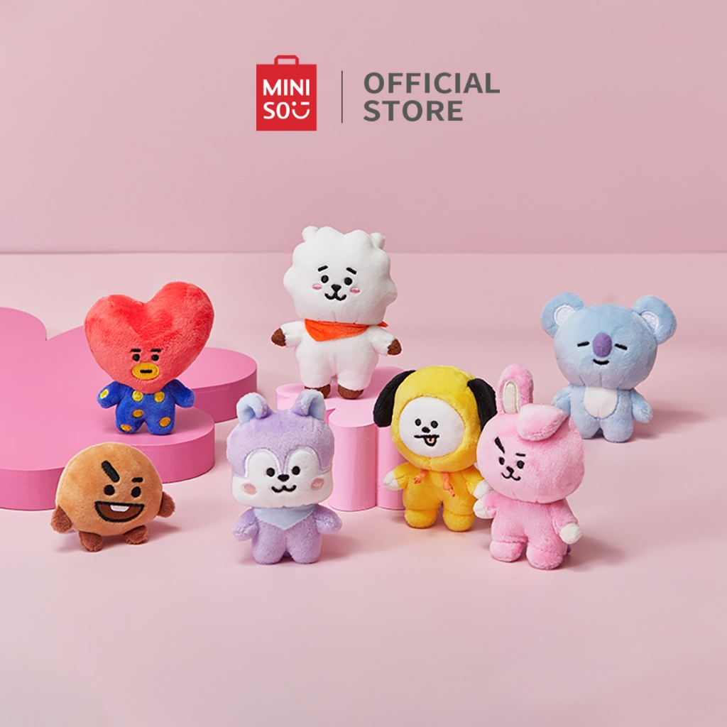 GANTUNGAN Miniso x BT21 Collection เครื่องประดับตุ๊กตาโทรศัพท์มือถือตกแต่งตุ๊กตาพวงกุญแจของเล่น ...