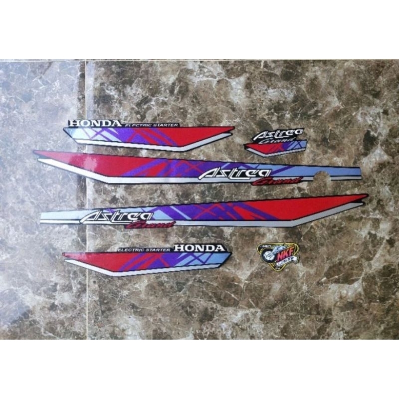 Merah List of Astre Grand bulus striping, สติ๊กเกอร์ Astre Grand bulus ...