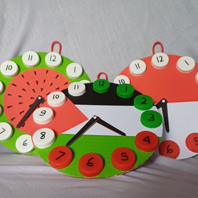 Wow craft นาฬิกาแขวนจากกระดาษสีและฝาขวด | Shopee Thailand