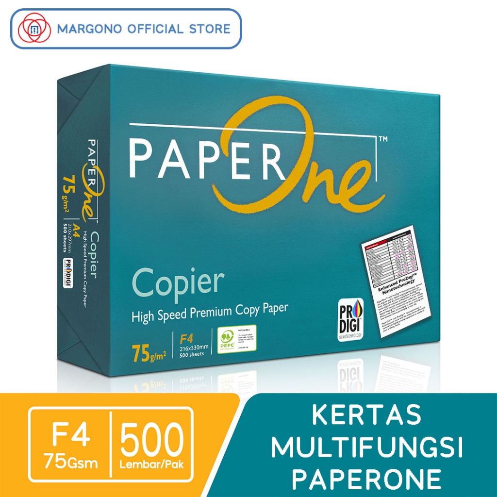 Paperone Copier HVS F4 Paper 75 แกรม - 500 แผ่น | Shopee Thailand