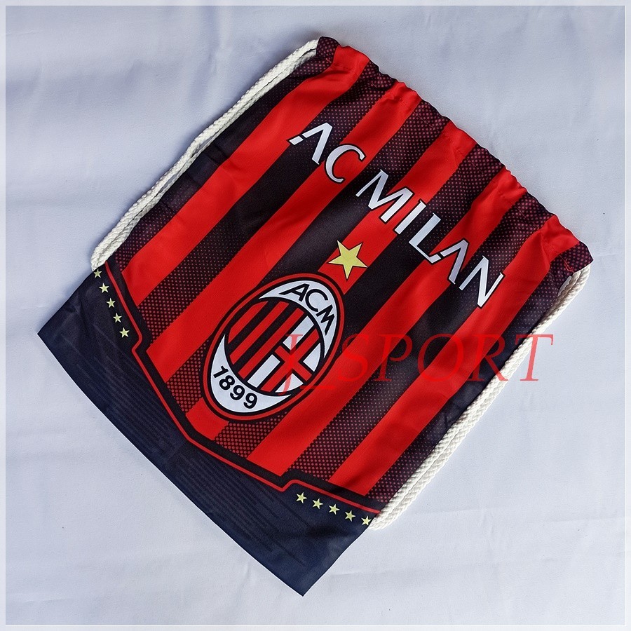 กระเป๋าหูรูด Milan AC Ball Club Motif | Shopee Thailand