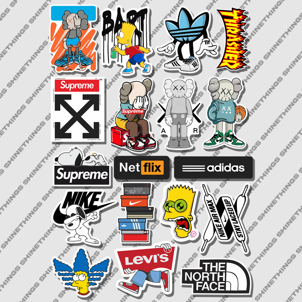 Hypebeast casual nike supreme aesthetic Sticker || สติ๊กเกอร์เคส ...