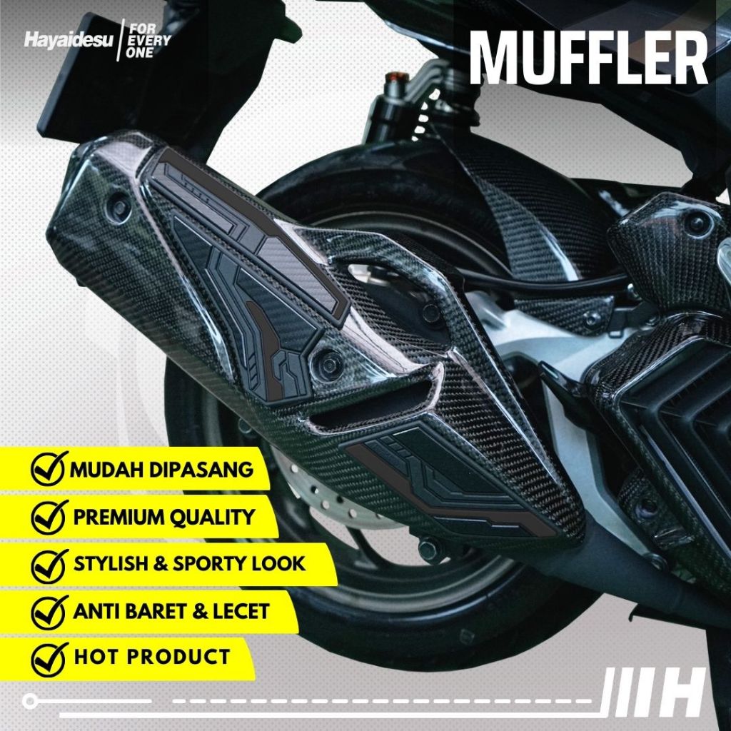 Hayidesu Vario FI/Click 160 Muffler Exhaust Body Protector Cover ...