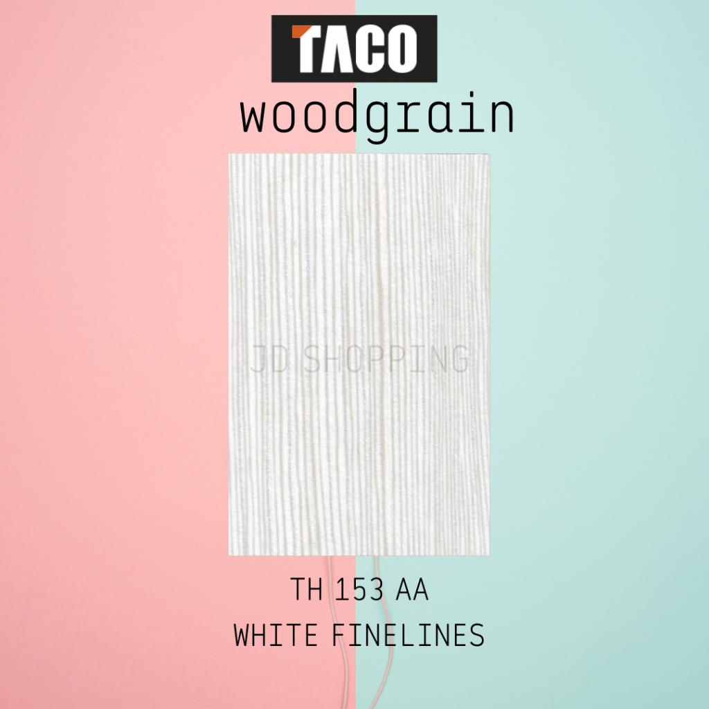 Kayu (ข้างเมืองไม้บังคับ) HPL TACO WOODGRAIN TH 153 AA สีขาว Fineless ...