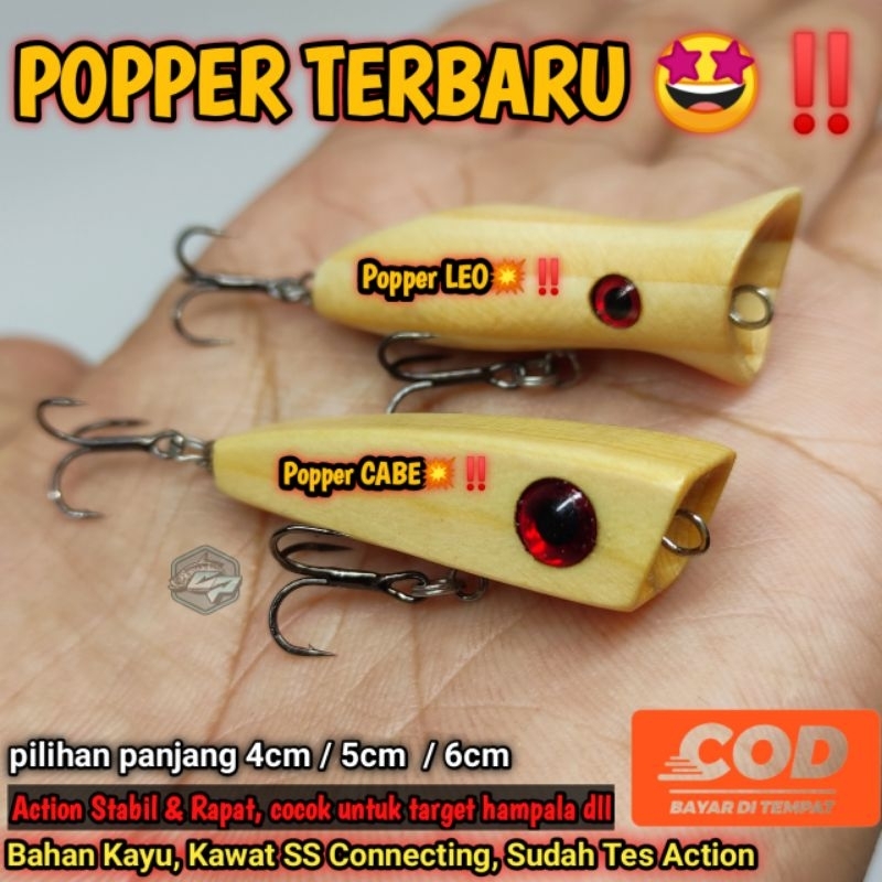คันเบ็ด Chili POPPER/POPPER Bait/CASTING Bait/POPER | Shopee Thailand